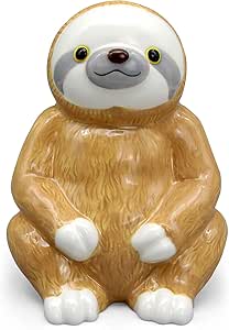 Amazon.com: Serdic Piggy Bank Sloth Animal Ceramic Coin Bank Kids Money ...