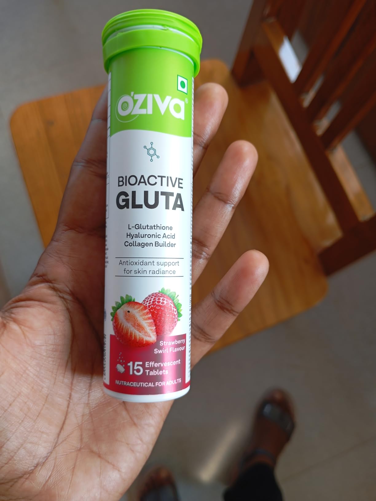 OZiva Bioactive Glutathione Tablets for Radiant Skin - 30 Effervescent ...