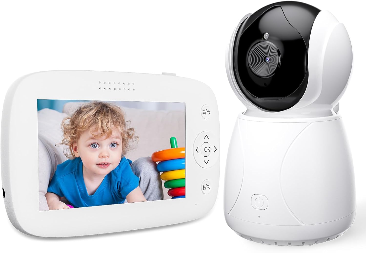 SGIN Vigilabebes con Camara, Bebé Monitor de 4,3 "Pantalla LCD del ...