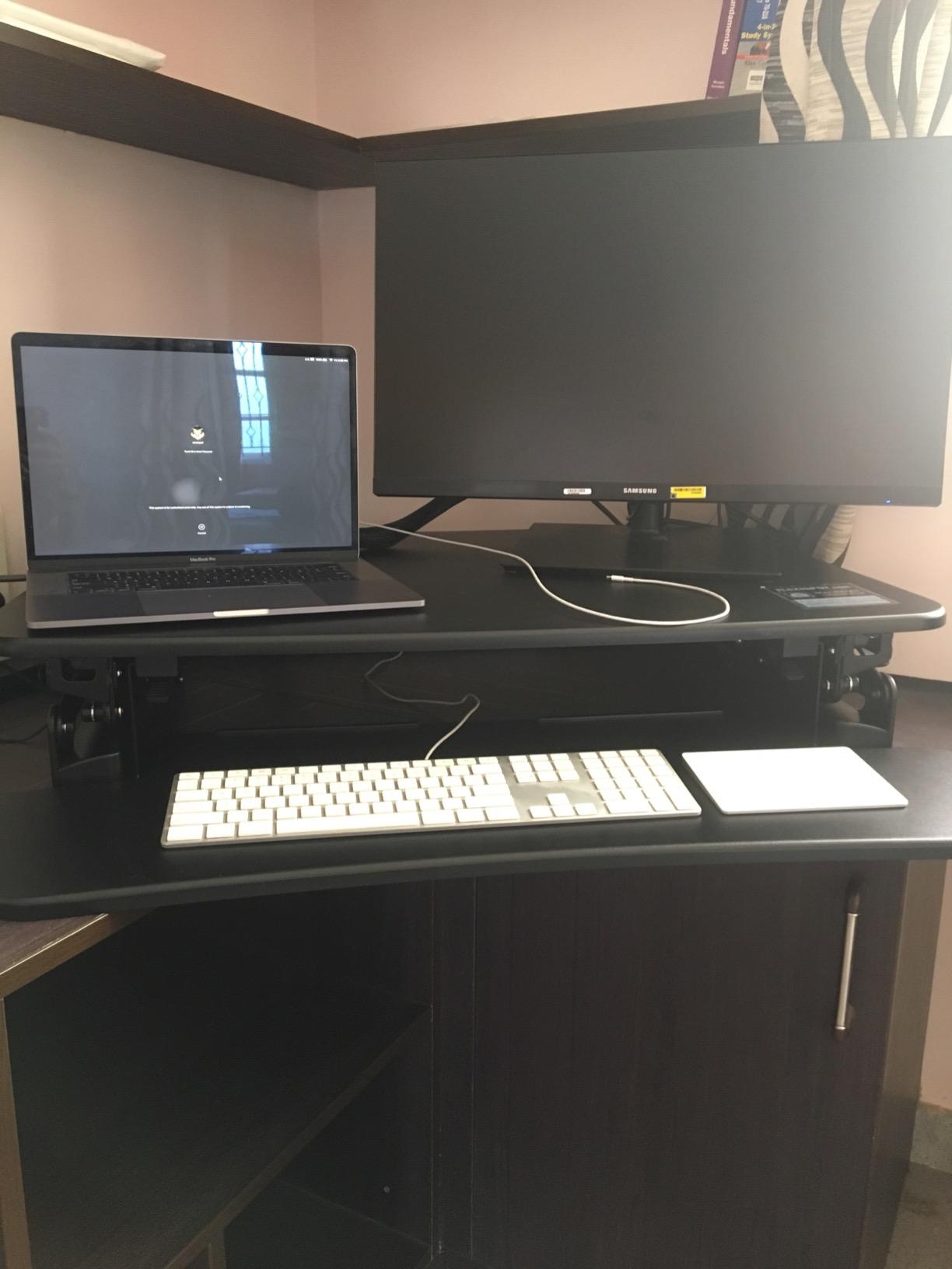 FlexiSpot M2B Standing Desk - 35" Wide Platform Height Adjustable Stand ...