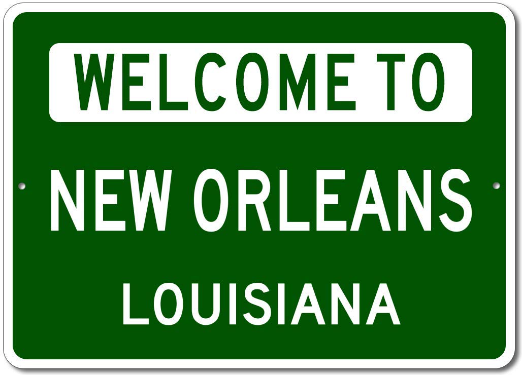 Welcome To New Orleans Sign Amazon.com: Mardi Gras Street Signs