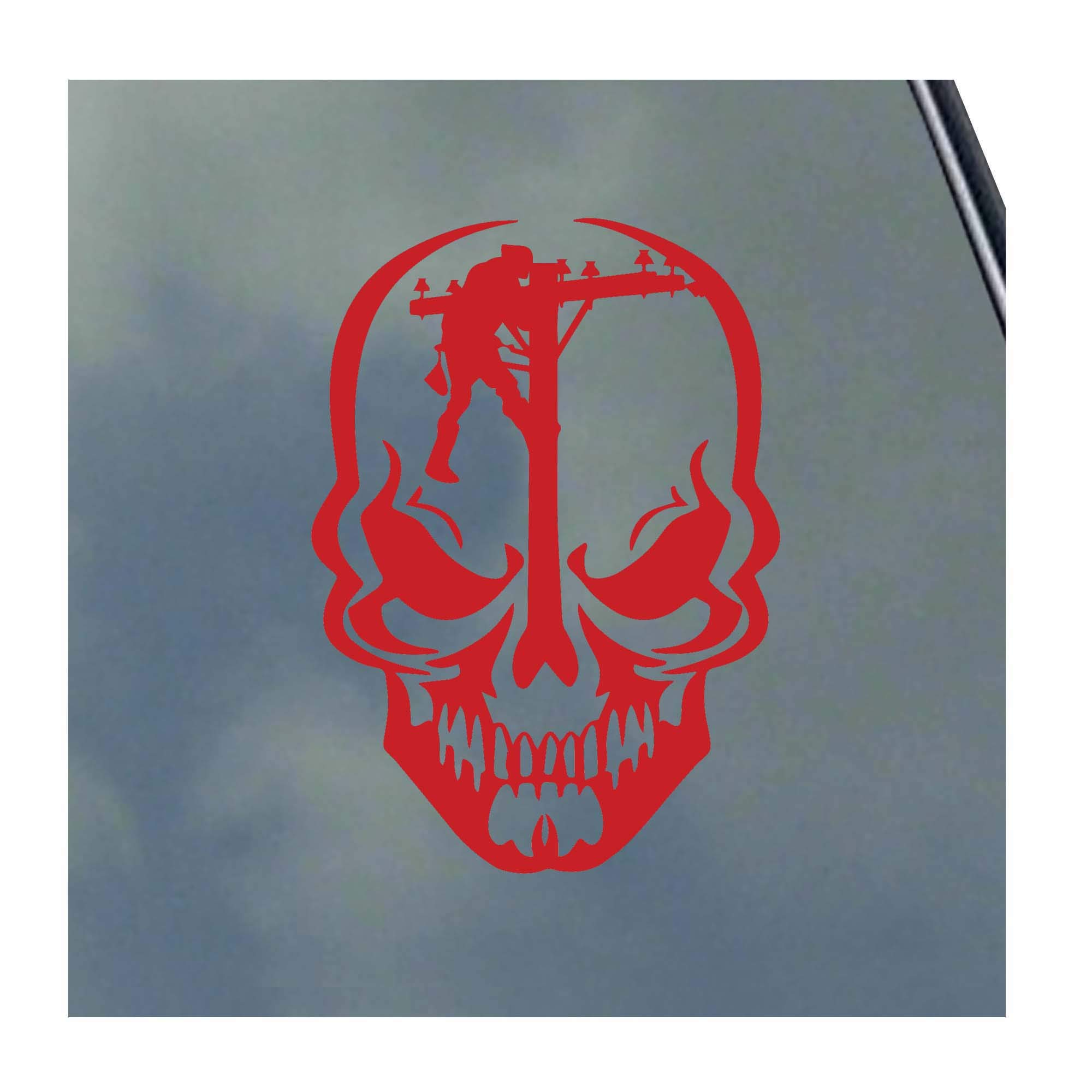 Lineman Skull Decals