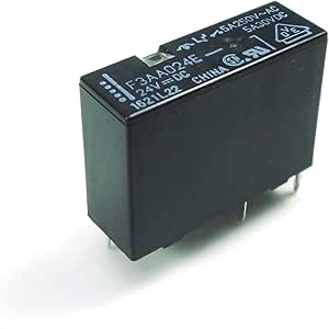 Amazon.com: Relay 5pcs Power Relay F3AA005E F3AA012E F3AA024E 5V 12V 24V 5A 4pin DC5V DC12V ...