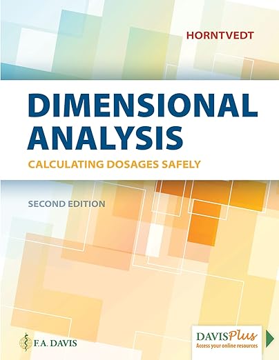 Dimensional Analysis: Calculating Dosages Safely: 9780803661899 ...