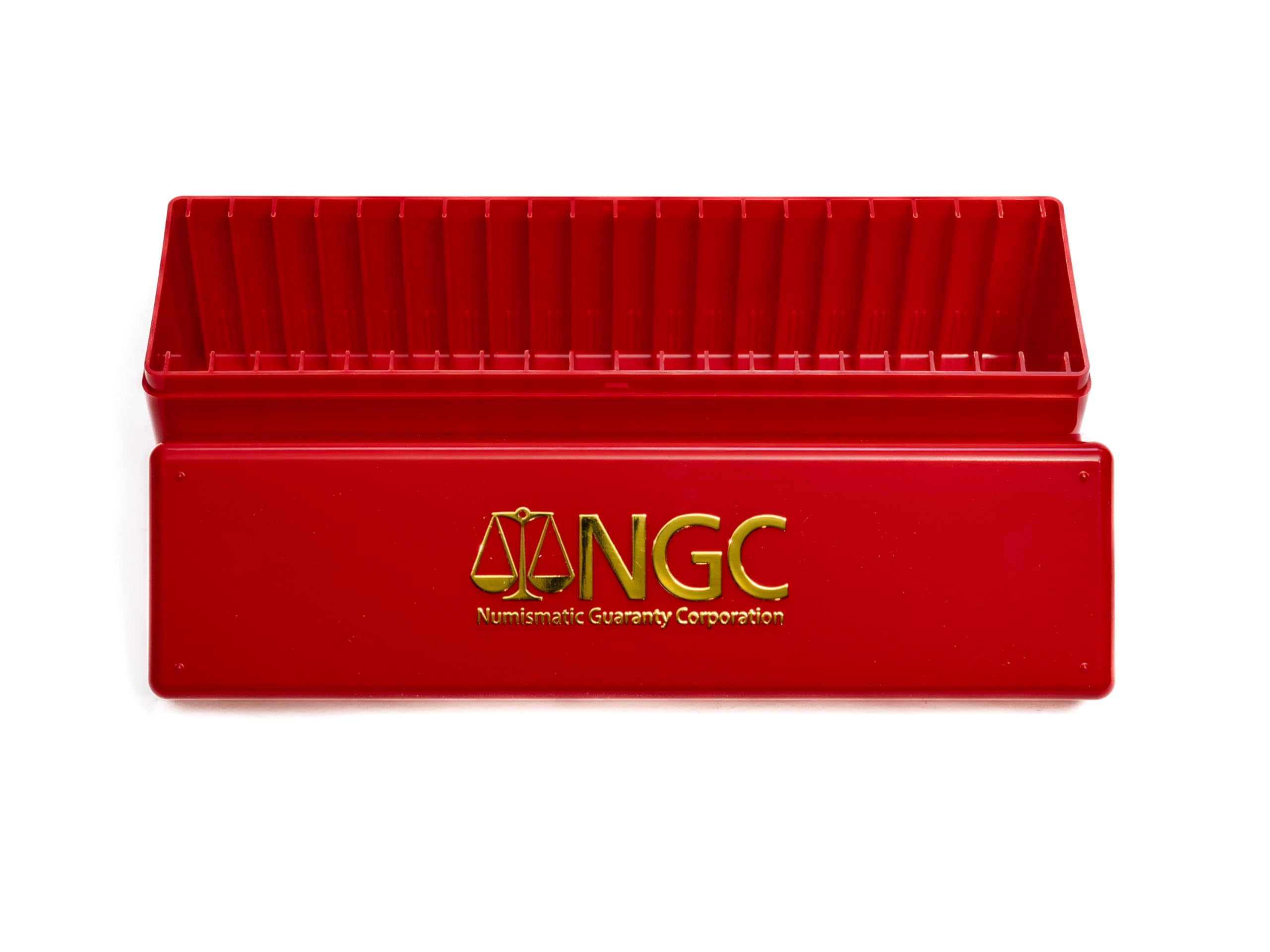 NGC® Red Plastic Storage Box for 20 Standard Slab Coin Holders: Whitman ...