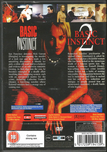 Basic Instinct/Basic Instinct 2 [DVD]: Amazon.co.uk: David Morrissey ...