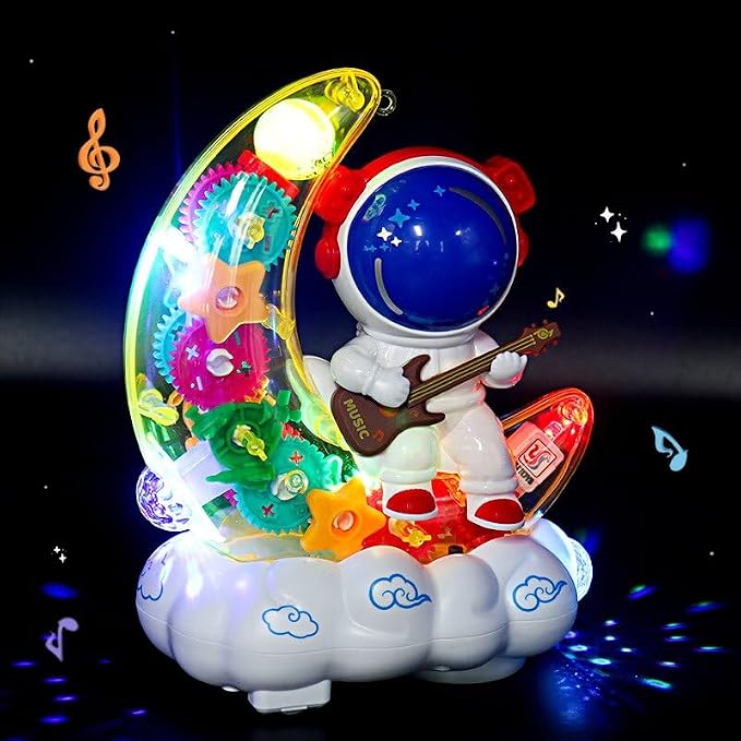 Buy Globular Electric Transparent Gear Moon Astronut Spaceman Toy for ...