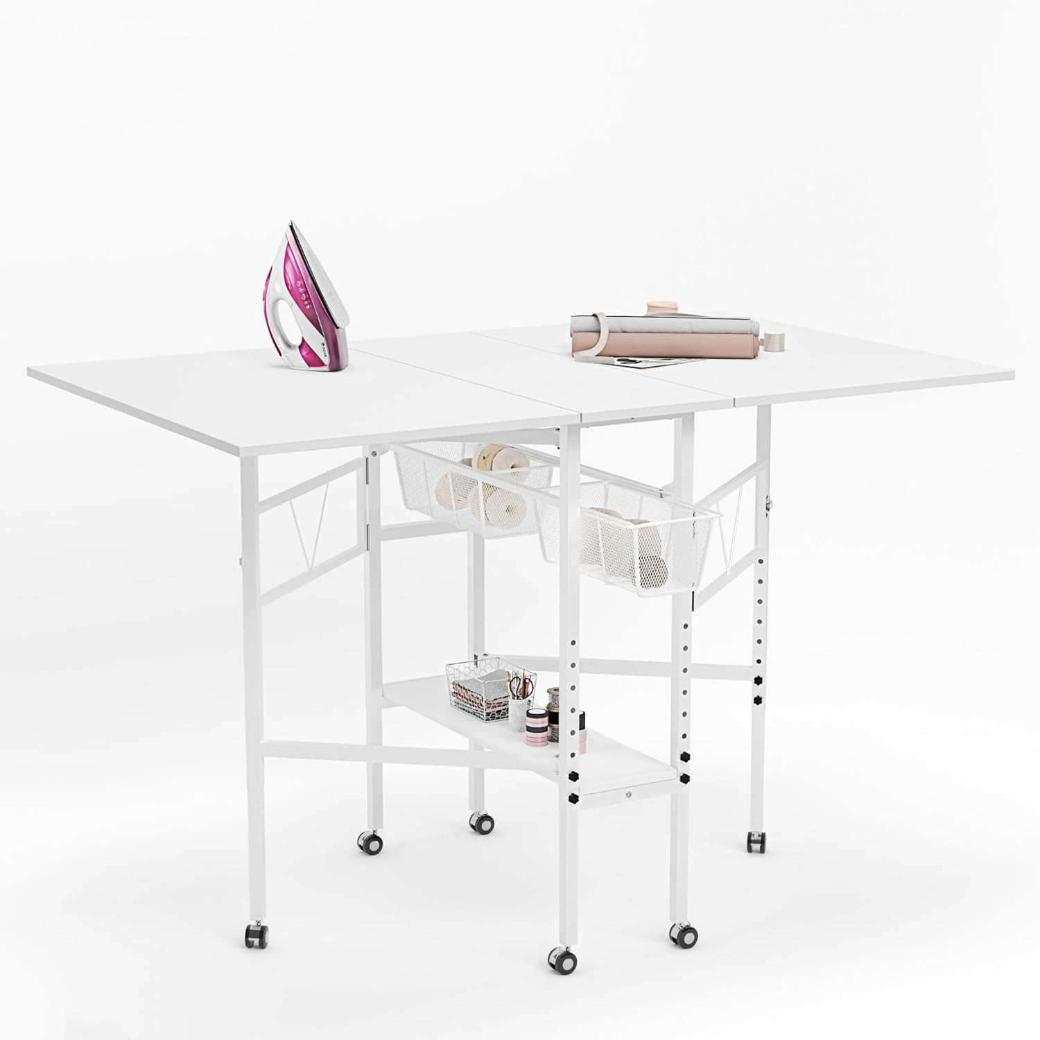 Amazon.com: CRAFTEASE Home Hobby Craft Table 59" W x 36" D Height ...