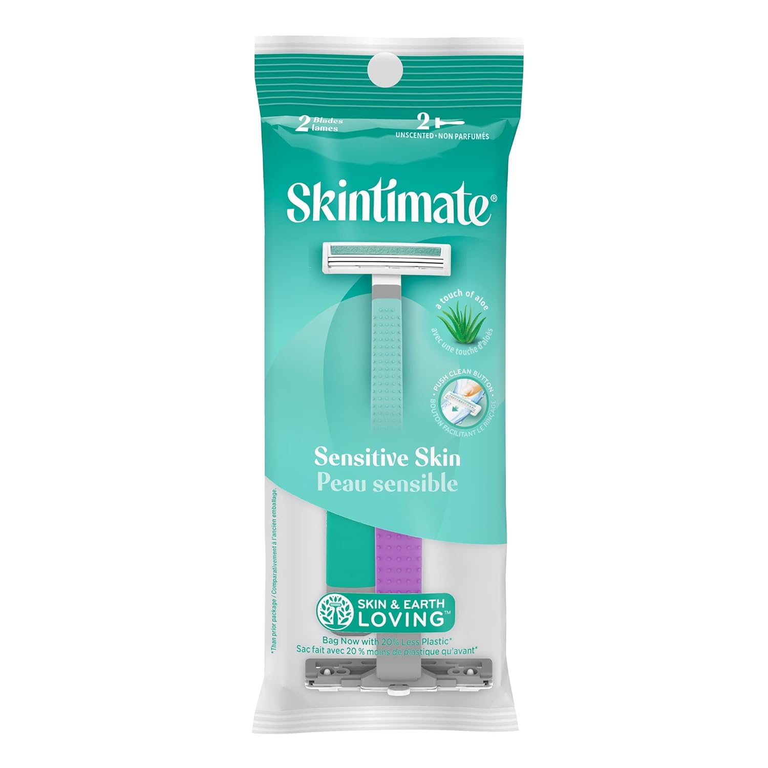 Amazon.com: Skintimate Twin Blade Disposable Razor for Women, Great for ...