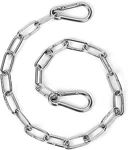 lasuroa Gate Chain Lock, 20 Inch Stainless Steel Gate Link Chain Lock ...