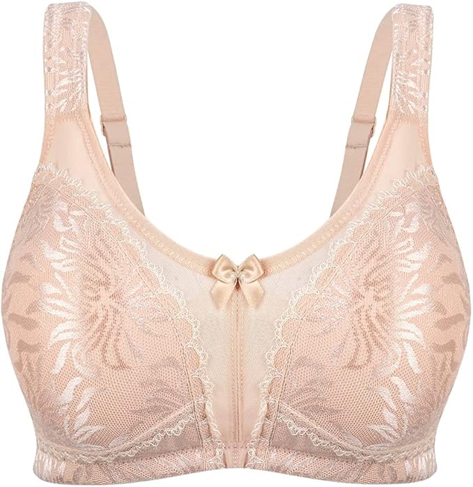 Ayigedu Women's Plus Size Minimizer Bra Full Coverage Non Wired Non ...