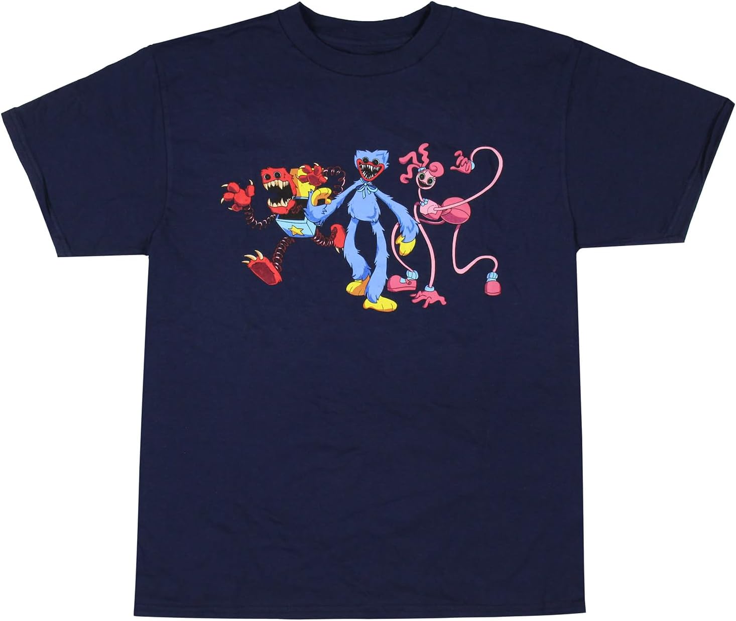 Mad Engine Poppy Playtime Boys' CH2 Bad Guys Huggy Mommy Long Legs Boxy Boo Character Graphic T ...