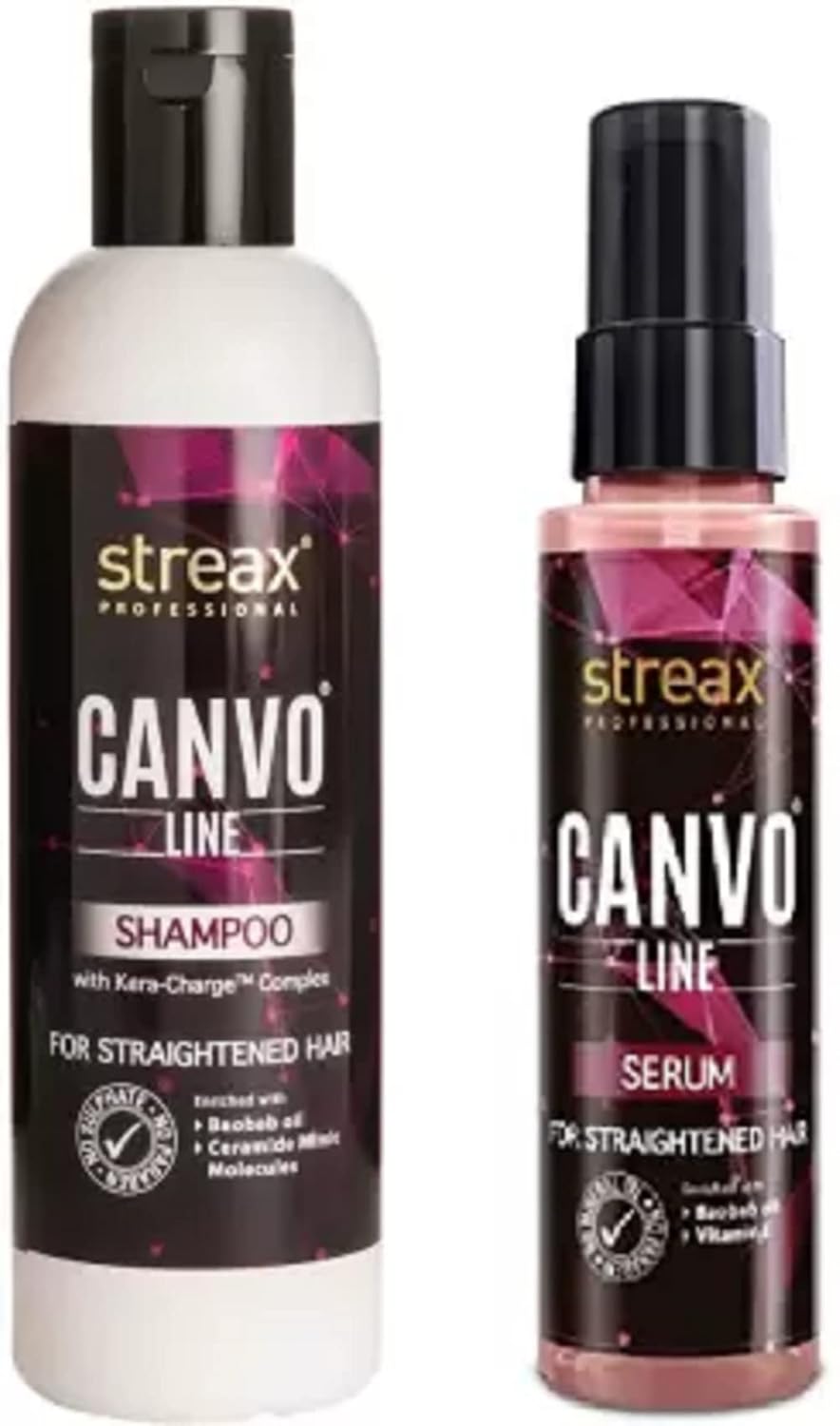 Buy STREAX Professional Canvo Line Shampoo (250ML) with Serum (100ML ...