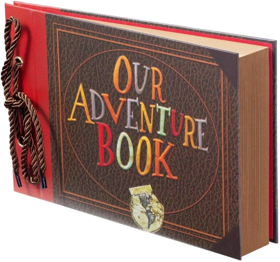 Amazon.com: LINKEDWIN My Adventure Book Scrapbook, DIY Up Scrapbook ...