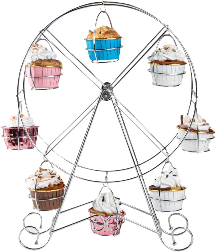Amazon.com | Home-X Rotating Ferris Wheel Cupcake and Dessert Server ...