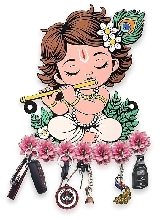 AMBIKA FASHION Cute Krishna Key Holder for Home Decor Items | Stylish ...