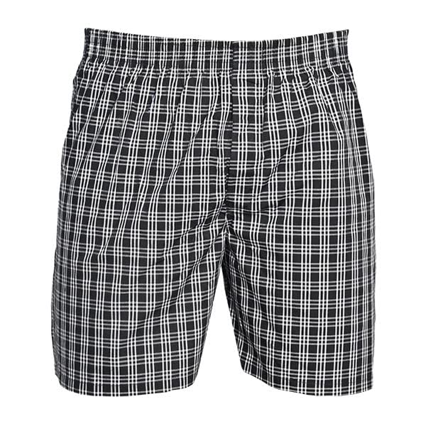 Buy GGODIVA Combo of 100% Cotton Checkered Boxer for Men (L, L Black ...