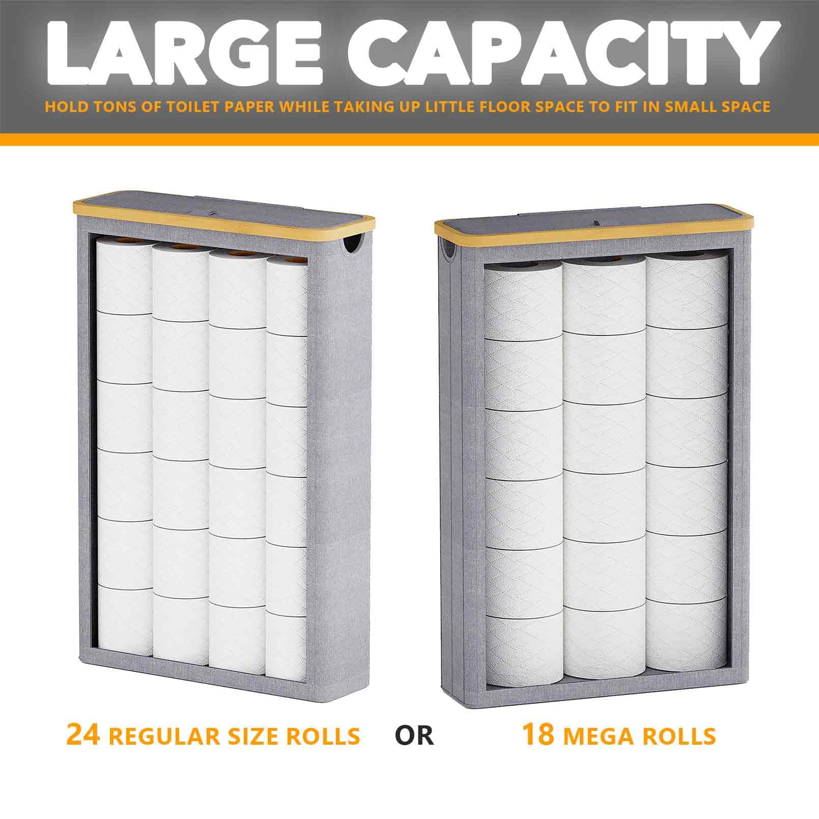Toilet Paper Holder Stand SpaceAid Extra Large Toilet Paper Storage ...