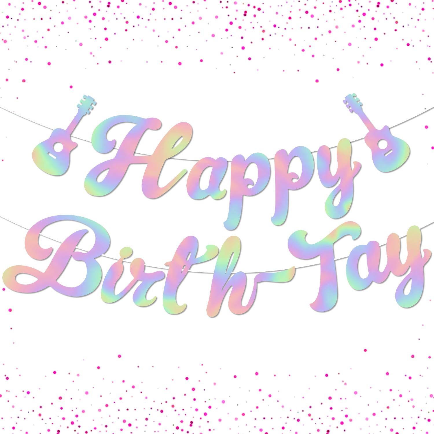 Amazon.com: Birthday Decorations Happy Birth-Tay Banner, NO-DIY ...
