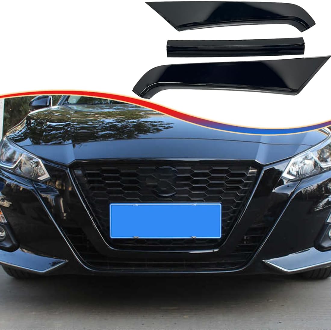 Amazon.com: cutim Front Grill Cover Trim for 2019-2024 Nissan Altima ...