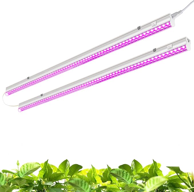 Monios-L LED Grow Light 4ft, Grow Lights for Indoor Plants, 40W (2 x ...