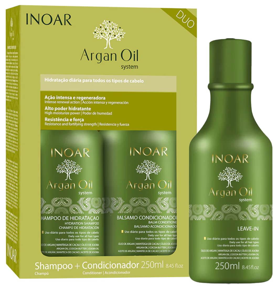 Amazon.com : INOAR – Argan Oil Shampoo & Conditioner Duo (8.4oz each ...