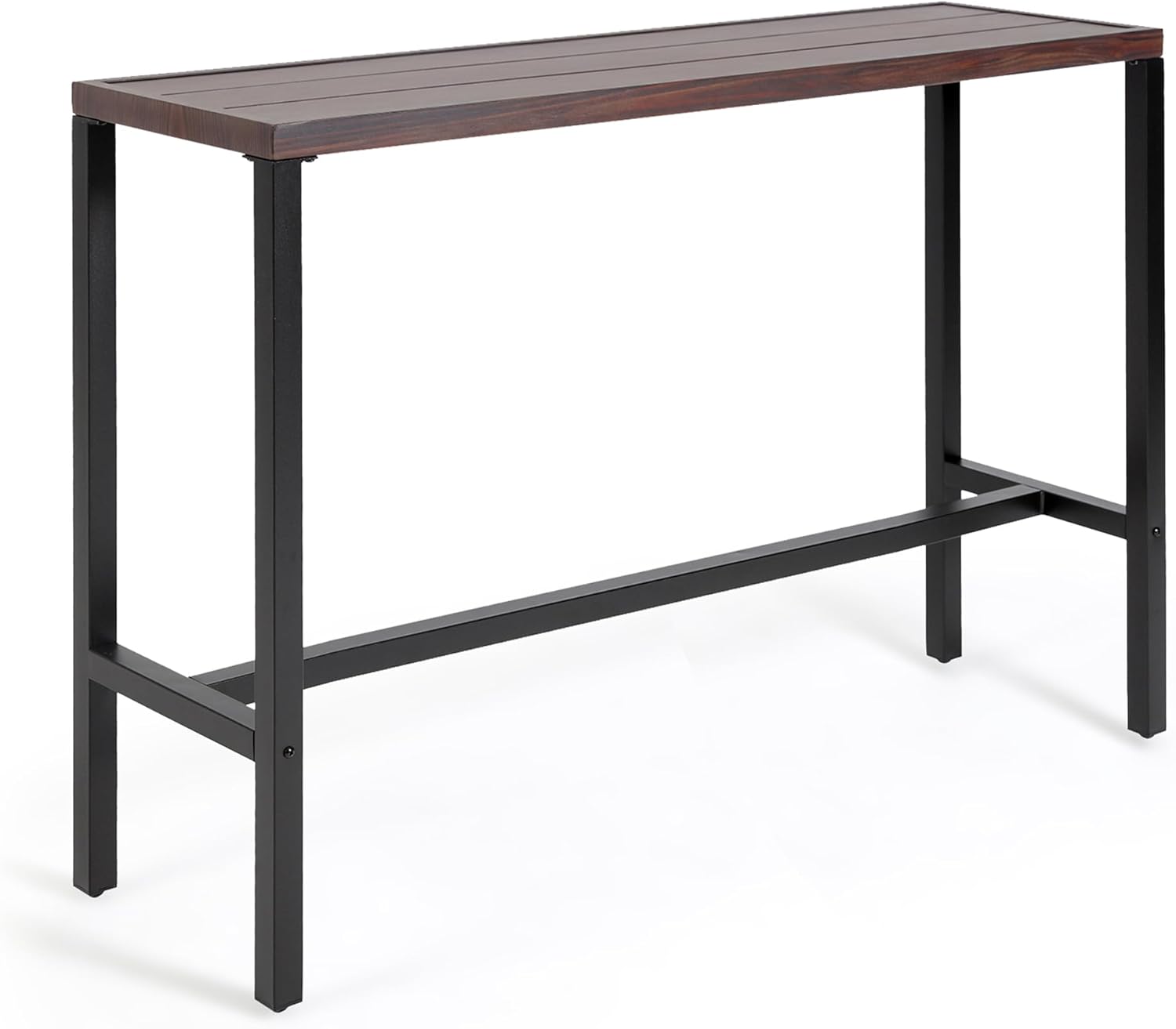 Amazon.com: Virvla Outdoor Bar Table 53'' Patio Table Pub Height Dining ...