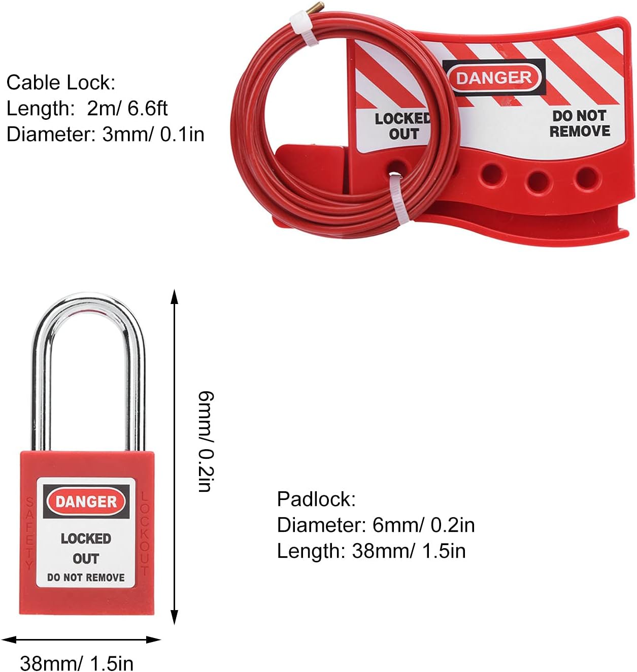 Lockout Padlock, Lockout Tagout Lock Kit Electrical Lockout/TAGOUT KIT ...