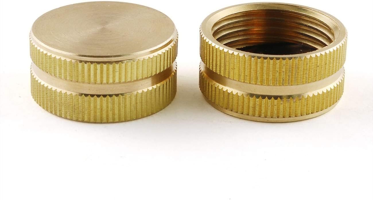Amazon.com: Sanpaint 2 Pack 3/4" Brass Garden Hose End Caps with ...