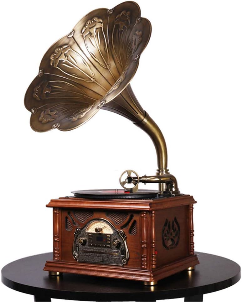Amazon.com: Idealforce Bluetooth Phonograph Record Player,Portable ...