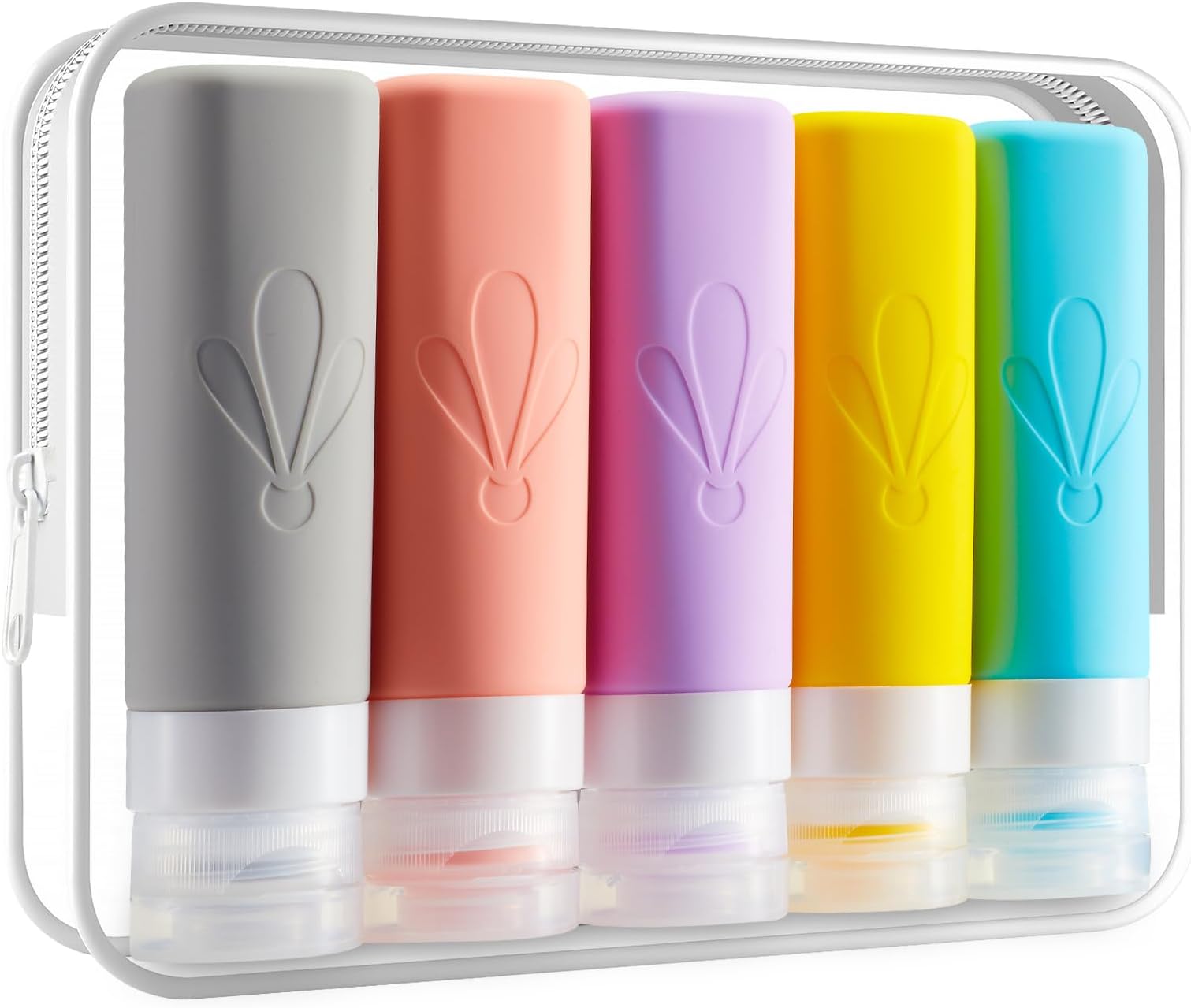 Amazon.com: 19pack Travel Bottles for Toiletries, TSA Approved Silicone ...