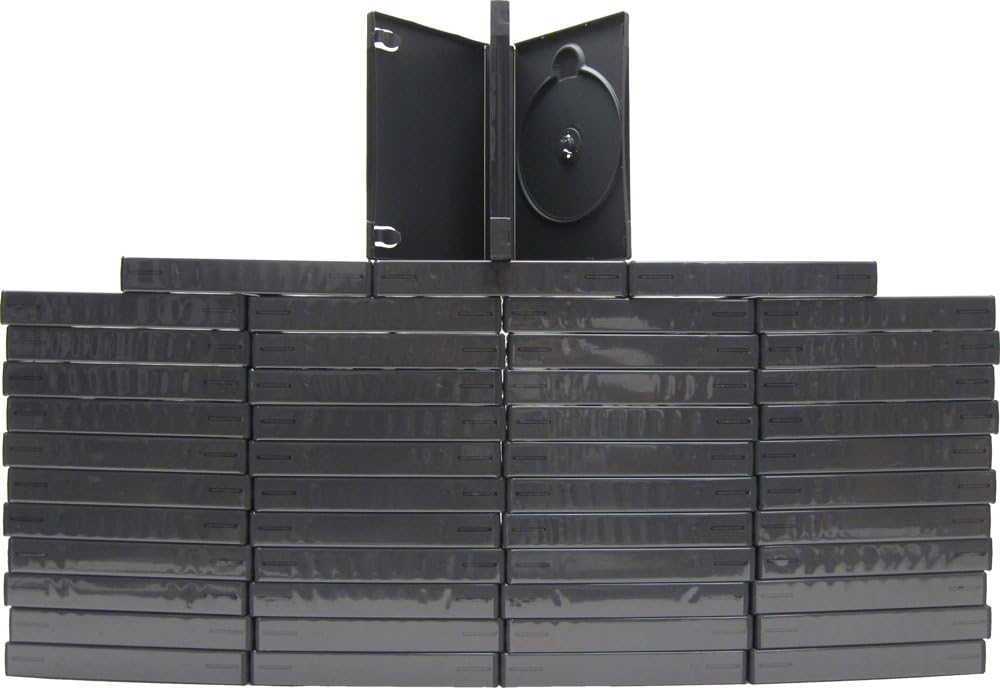 Amazon.com: (48) Triple AlphaPak Dark Gray DVD Cases/Boxes - DV3R27DG ...