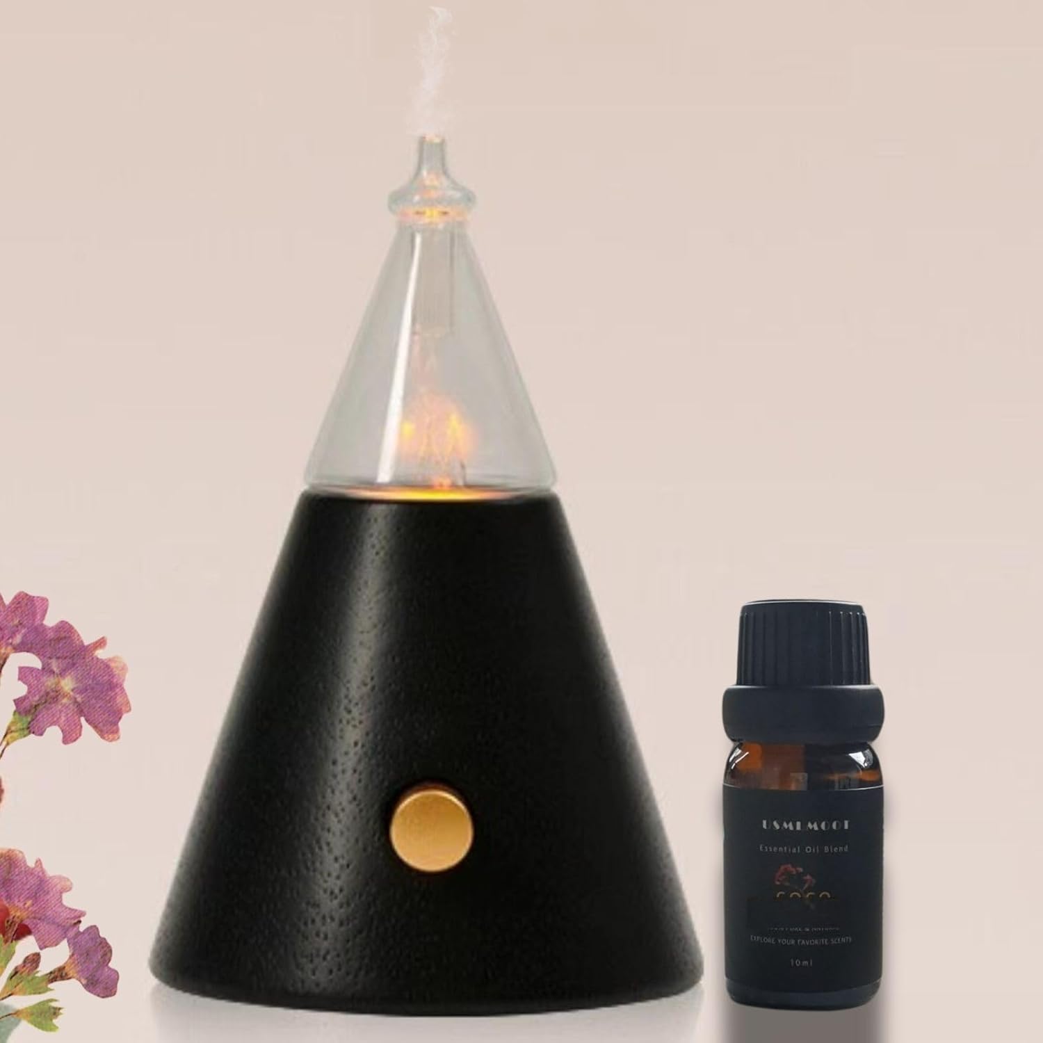 Amazon.com: TeConoci Babel Tower Oil Nebulizer, Glass Waterless ...