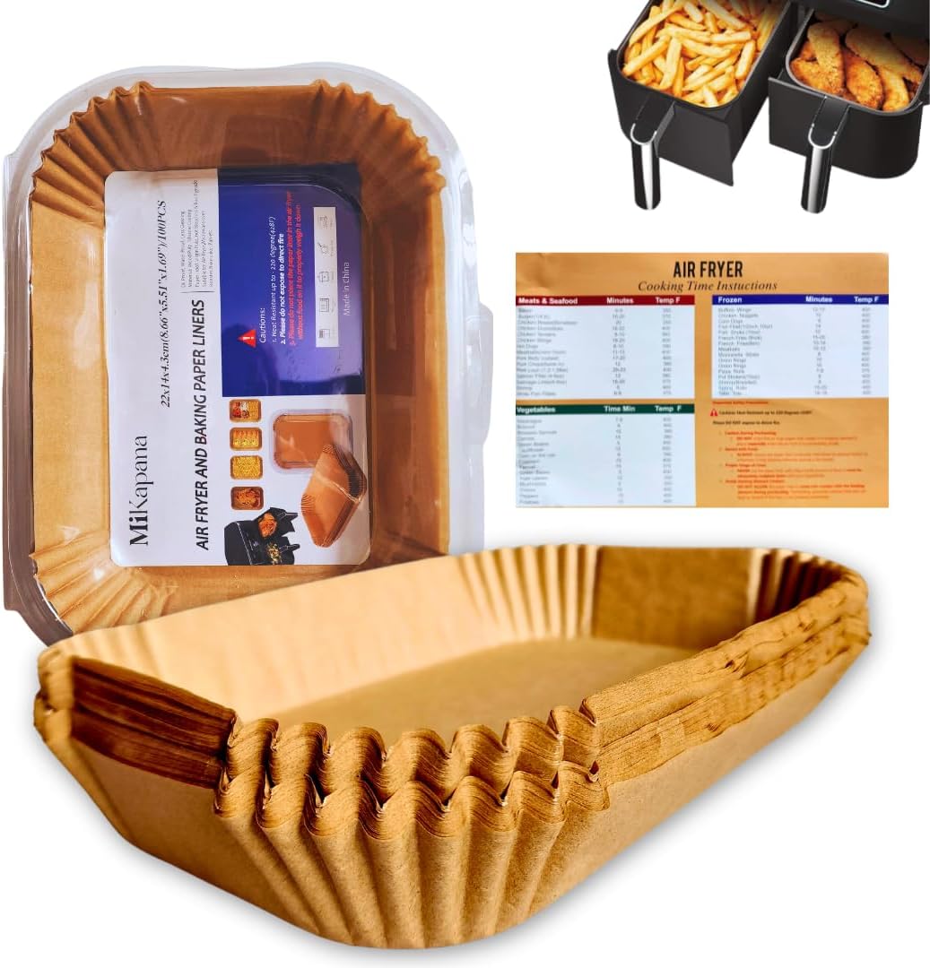 Amazon.com: Air Fryer Paper Liners Non Stick Parchment Disposable Paper ...