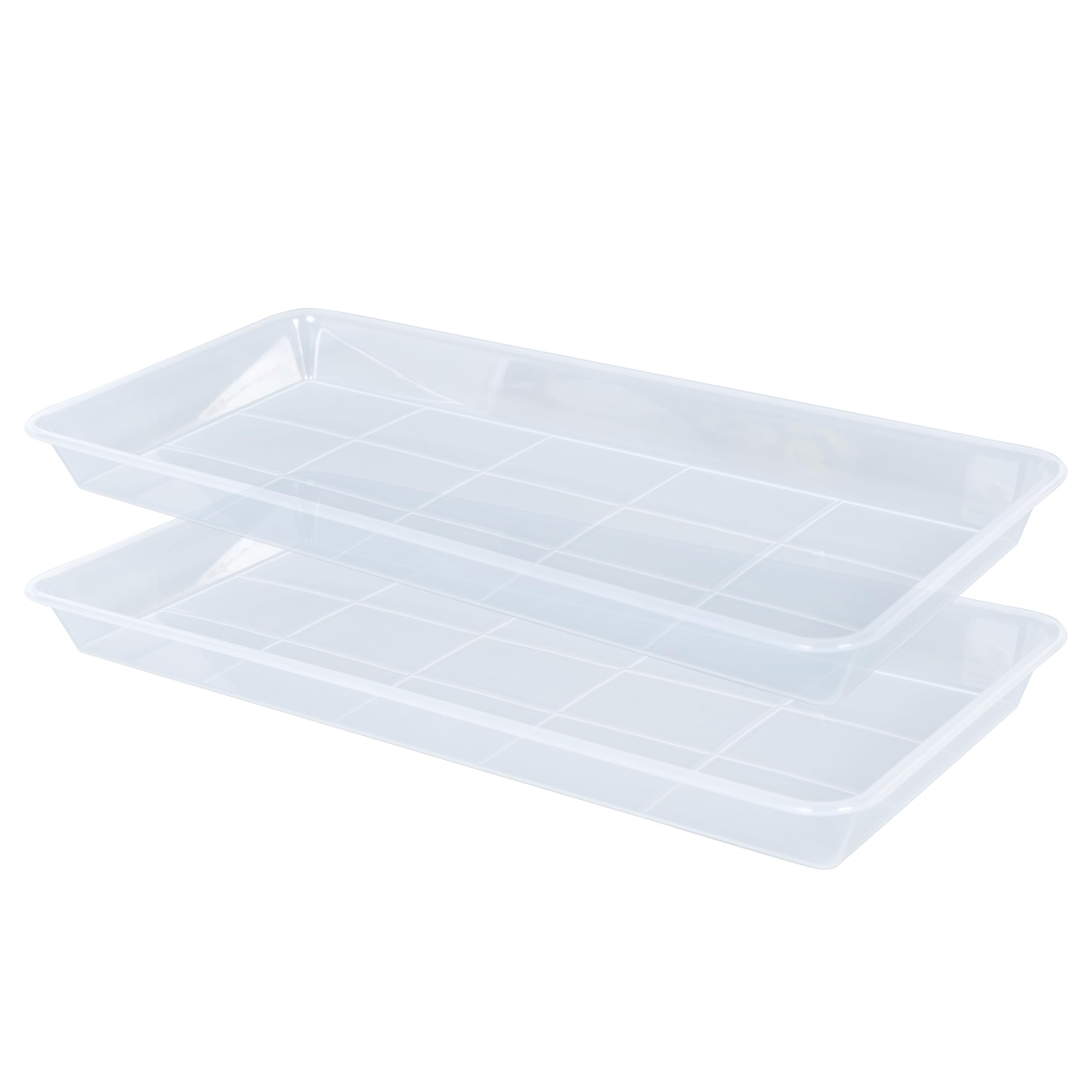 Amazon.com : VUWEZ 2 Pack of Plastic Plant Tray Saucer Rectangular 17 ...