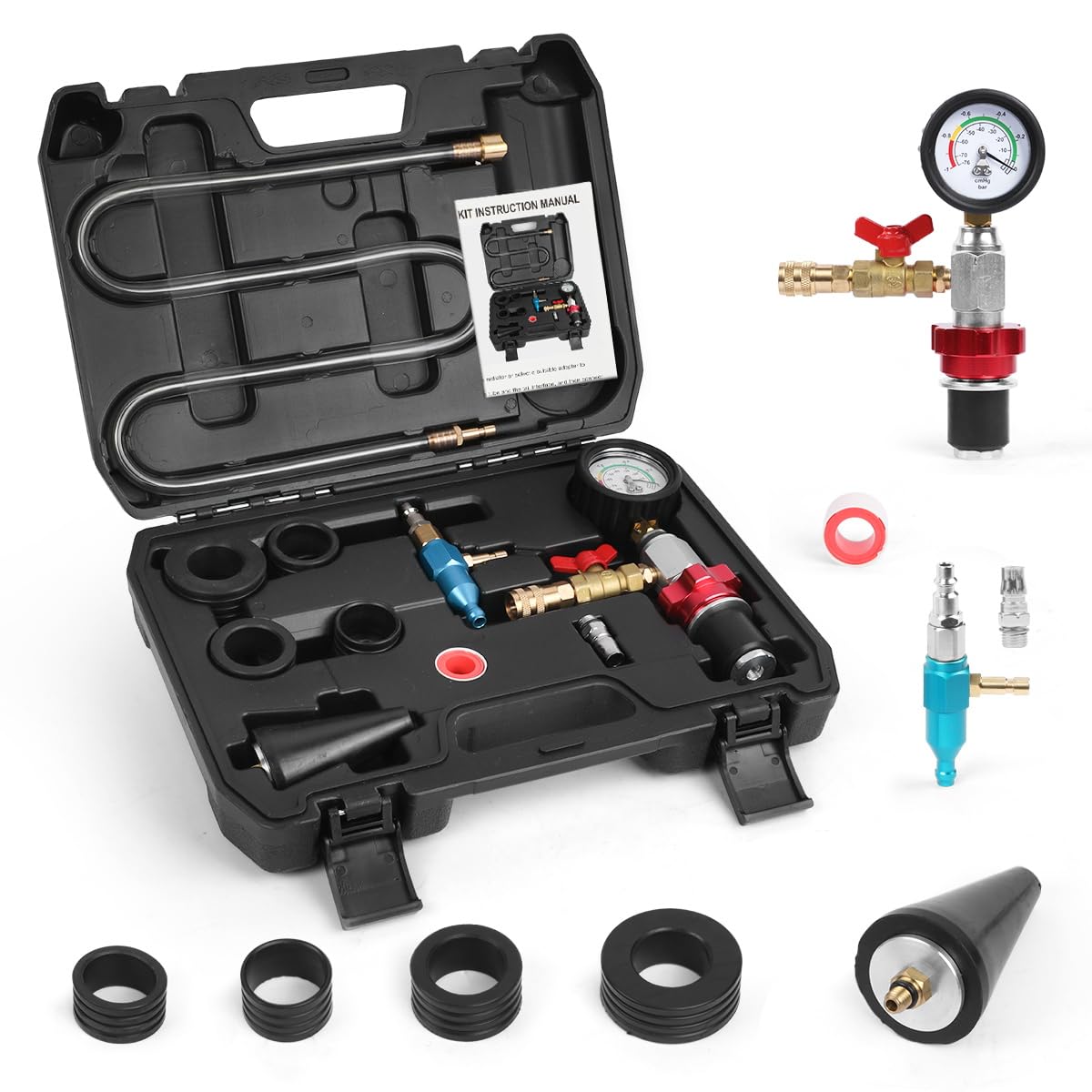 Snapklik.com : CMTOOL Coolant Vacuum Refill Kit, Universal Vacuum ...