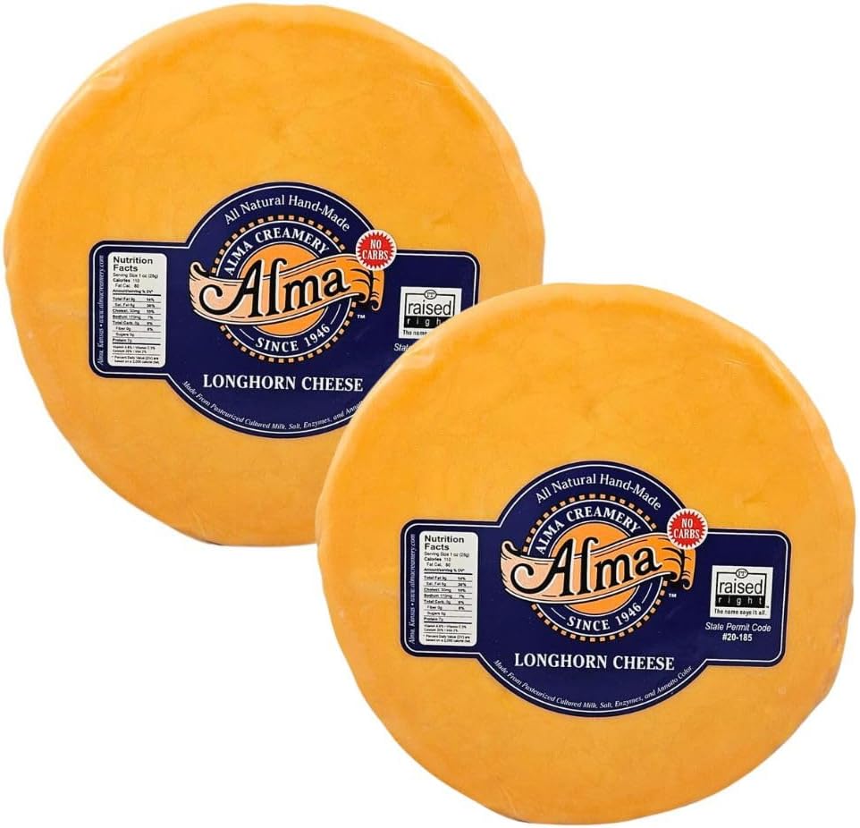 Amazon.com: Traditional Colby Longhorn Cheese | 48 oz Half Loaf ...