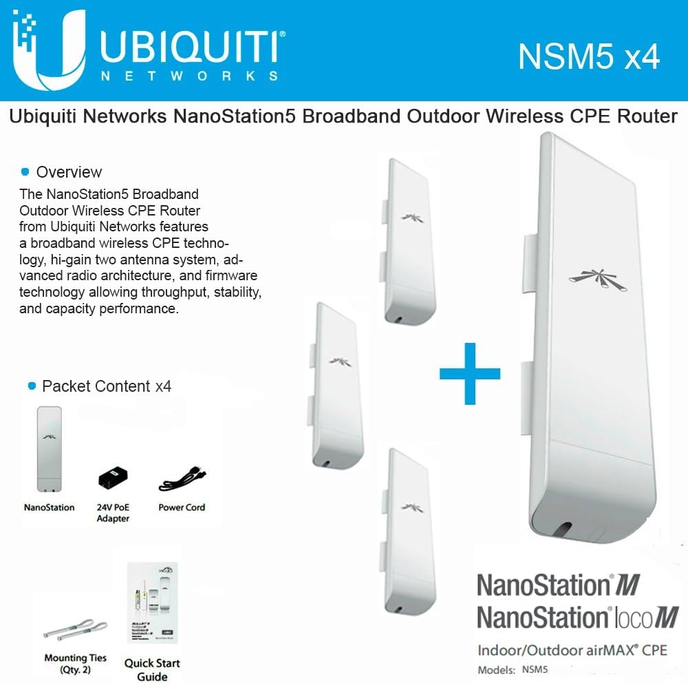 Amazon.com: Ubiqui Networks Nanostation M5 Locom5 Indoor/Outdoor Airmax ...