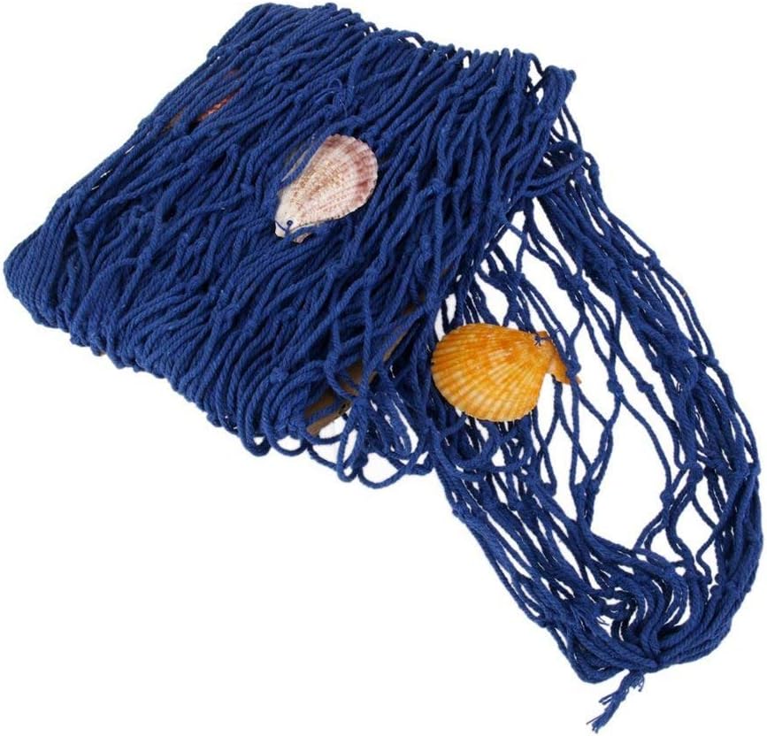 LUOEM Decorative Fishing Net Nautical Seaside Netting With Shell Party ...