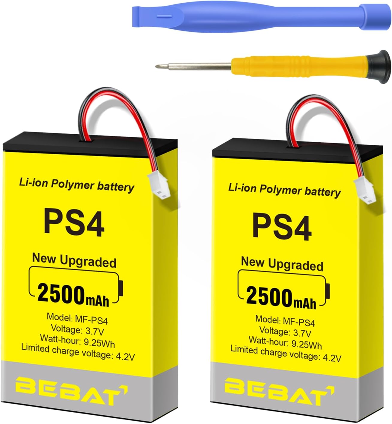 Amazon.com: Pickle Power 2 Pack 2000mAh PS4 Controller Battery ...