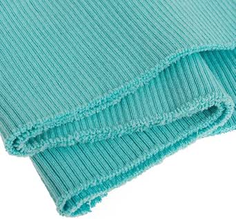 Amazon.com: Ribbed Knit Fabric 2 * 1 Down Jacket Neckline Ribbed Cuff ...