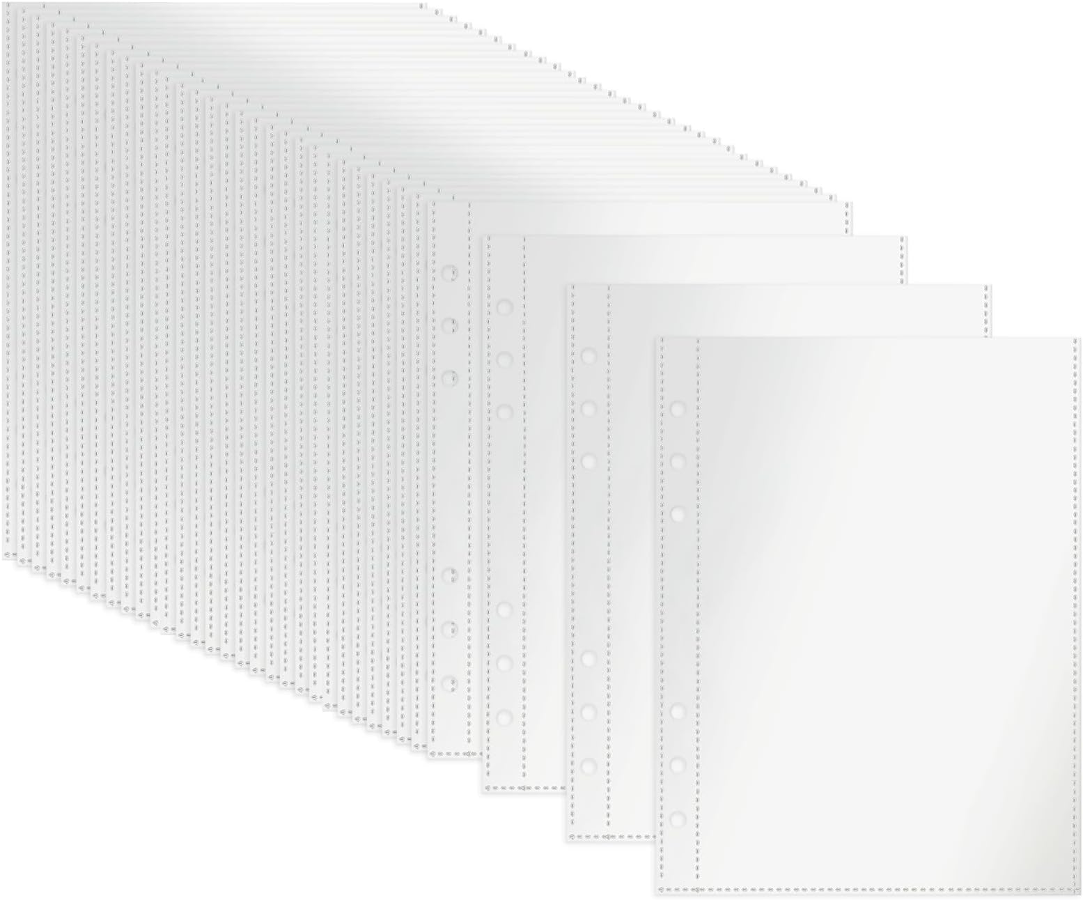 Thinp 30 Pack 6 Ring A5 Binder Sleeves Double-Sided A5 Binder Inserts ...