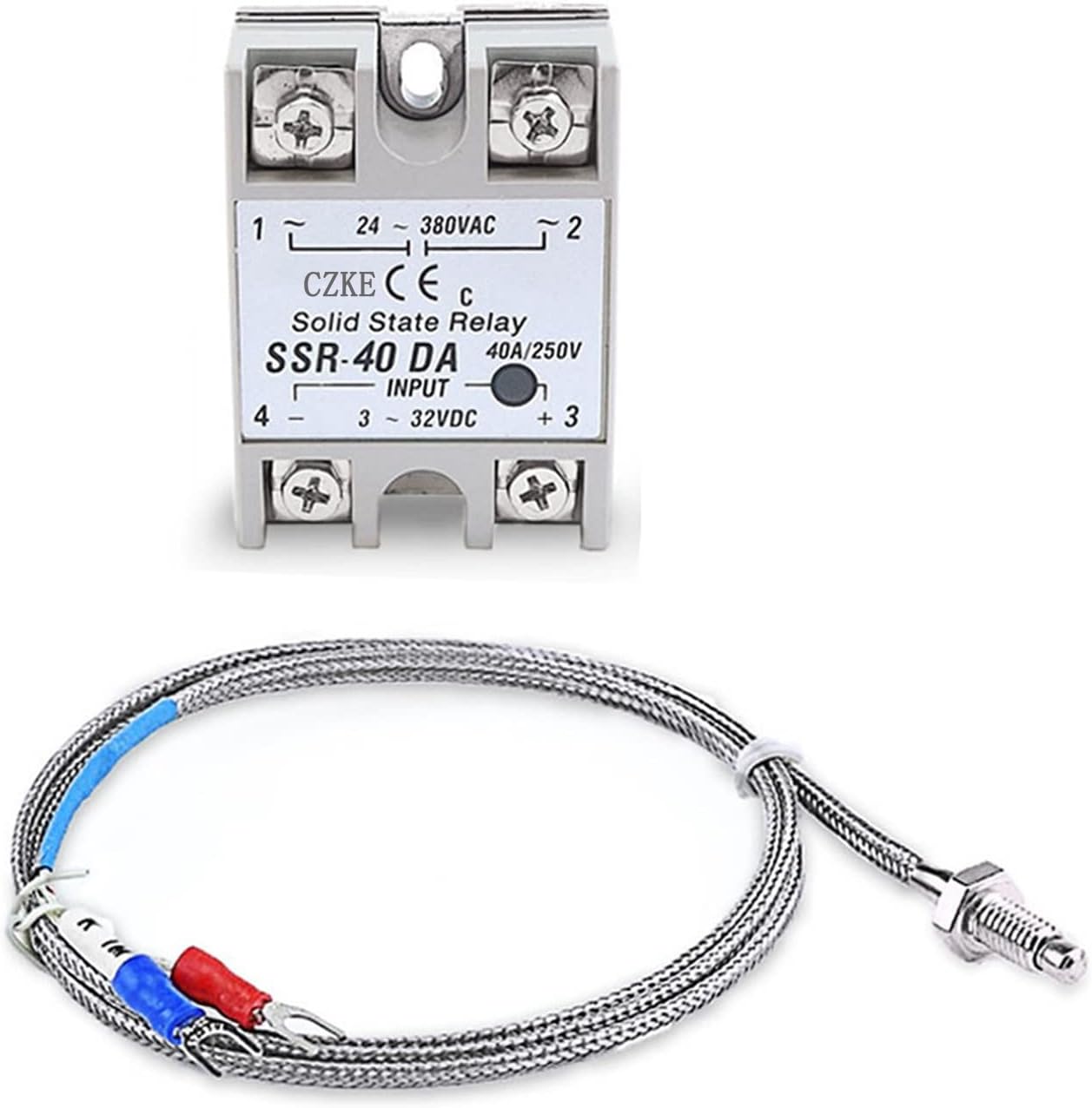 TIOYW Digital 220V PID REX-C100 Temperature Controller + max.40A SSR+K ...