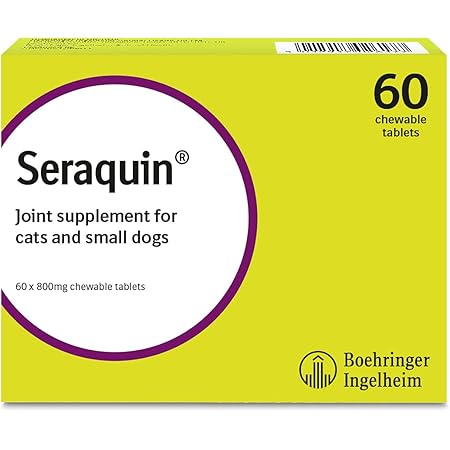 Seraquin Veterinary Joint Supplement with Turmeric for Cats and Small ...