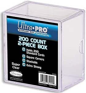 Amazon.com: 2-Piece 200 Count Clear Card Storage Box : Toys & Games
