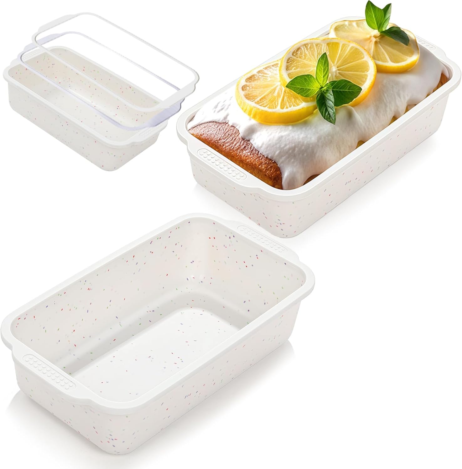 Amazon.com: SJ Silicone Bread Loaf Pan with Metal Reinforced Frame, 9.5 ...