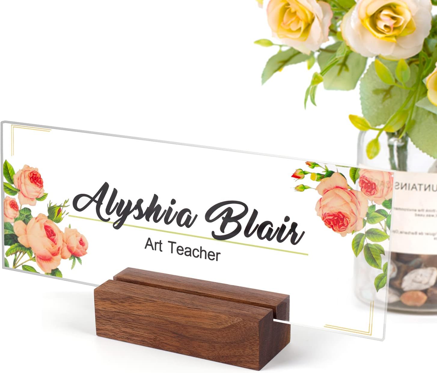 Amazon.com: Personalized nameplate Desk Decor Office Unique Gift Custom ...