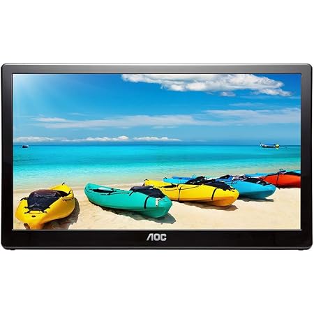 AOC e1659Fwu 15.6-Inch Ultra Slim 1366x768 Res 200 cd/m2 Brightness USB ...