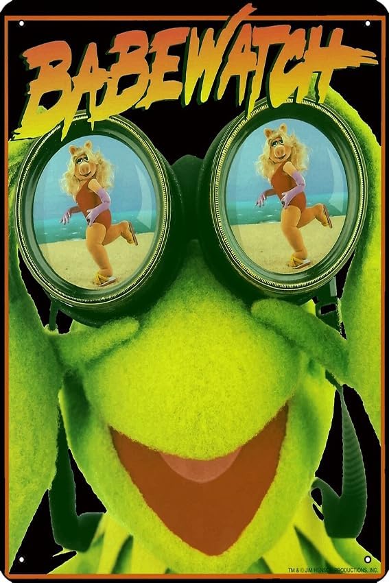 Amazon.com: Find 1990's BABEWATCH Vintage Kermit the Frog + Miss Piggy ...