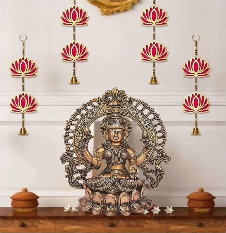 Amazon.com: Smizzy Lotus Hangings for Decoration/Floral Wall Hangings ...